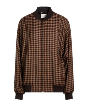 Saint Laurent Plaid Longsleeve Flight Jacket