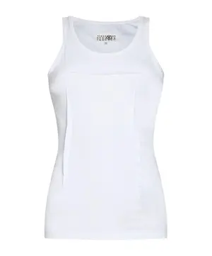 MAISON MARGIELA Solidcolor Sleeveless Top - White