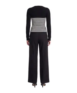 Max Mara Two-tone Knitted Long Sleeves