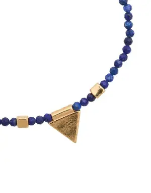 Isabel Marant Étoile Beaded Triangle Pendant Necklace - No
