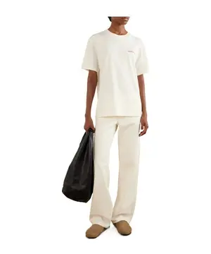 FRAME Printed Cotton-jersey T-shirt - No
