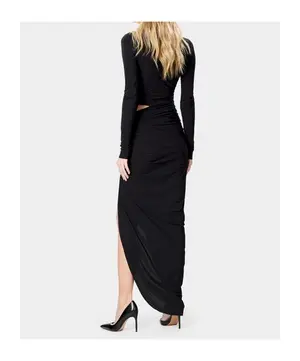 AMAZUIN Asymmetrical Cut-out Dress