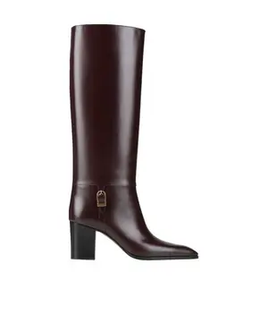 Saint Laurent Solidcolor Leather Boots - Black