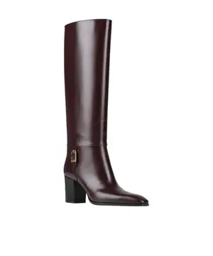 Saint Laurent Solidcolor Leather Boots