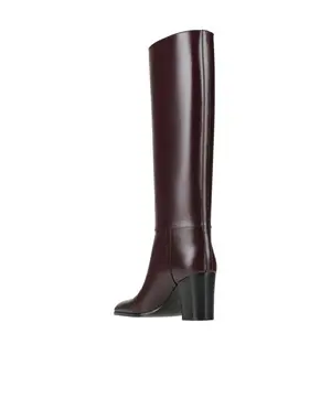 Saint Laurent Solidcolor Leather Boots