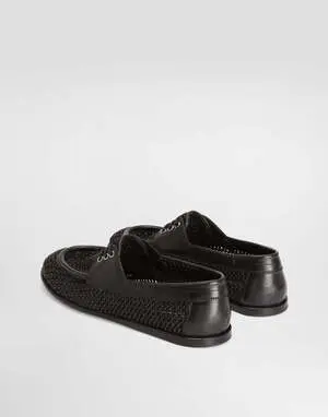 Dolce & Gabbana Derby Shoes In Raffia