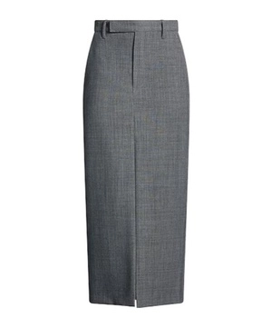 Brunello Cucinelli Fitted Solidcolor Skirt - Grey