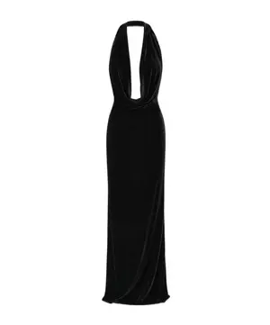 AMAZUIN Halter-neck Sleeveless Dress