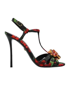 Dolce & Gabbana Dolce Gabbana Rose Printed Sandals