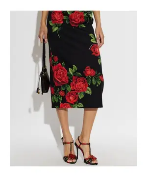 Dolce & Gabbana Dolce Gabbana Rose Printed Sandals