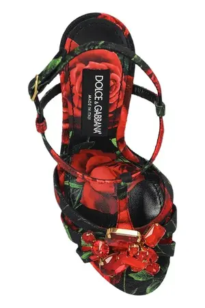 Dolce & Gabbana Dolce Gabbana Rose Printed Sandals