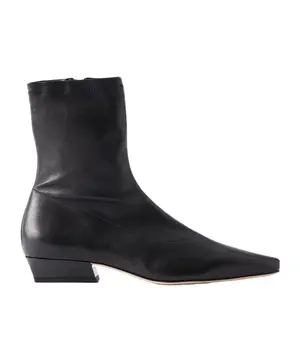Staud Solid Leather Ankle Boots