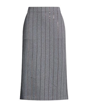 Brunello Cucinelli Striped Midi Skirt