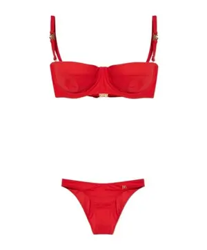 Dolce & Gabbana Logo Bikini Set - Red
