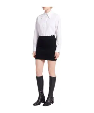 Chloé Minimalist Solid-colored Knit Midi Skirt