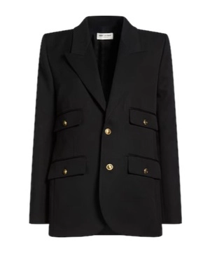Saint Laurent Minimalist Single-breasted Blazer - Black