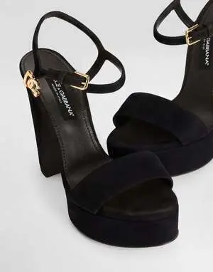 Dolce & Gabbana Suede Platform Sandals