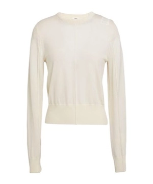 Chloé Solid Color Lightweight Wool Knit Sweater