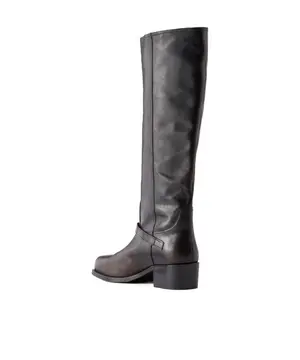 Staud Solid Color Leather Knee Boots