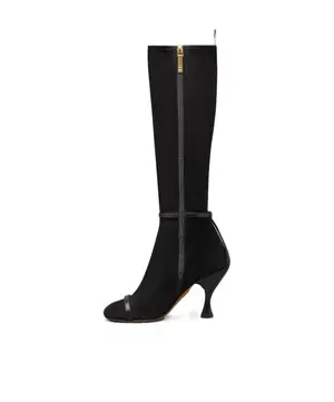 Thom Browne 90mm Trompe L'oeil 4-bar Knee-high Boots