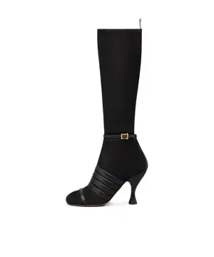Thom Browne 90mm Trompe L'oeil 4-bar Knee-high Boots