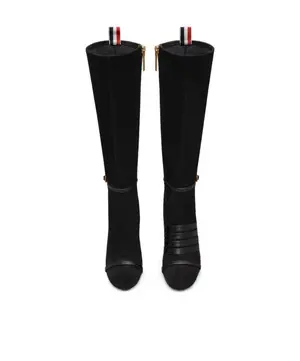 Thom Browne 90mm Trompe L'oeil 4-bar Knee-high Boots