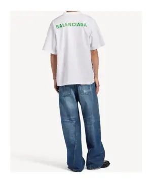 Balenciaga Back Embroidered Medium-fit T-shirt