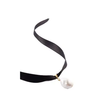 JENNIFER BEHR Silk-satin Pearl Choker