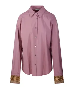 Dries Van Noten Embroidered Poplin Shirt - No