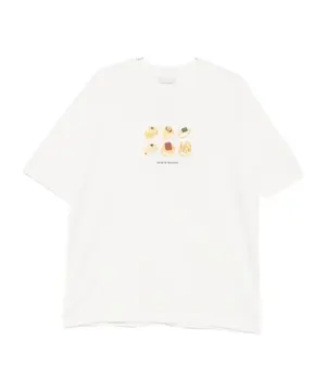 Drole De Monsieur Rings Graphic-print T-shirt - Offwh
