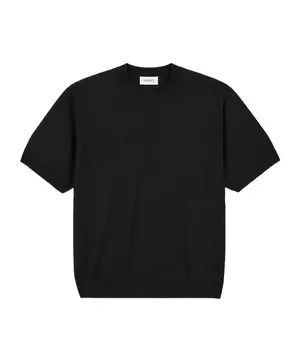 LANEUS Short-sleeved Knitted Top