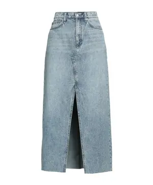 Rag & Bone Mediumblue Denim Aline Skirt - Blue