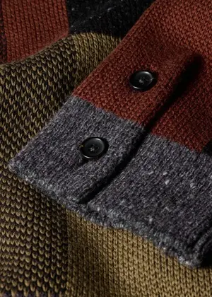 Paul Smith Pebbles Check Wool-blend Cardigan