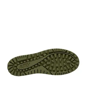 AUTRY Wildpace Low Sneakers In Wife And Chocolate Ripstop Nylon And Suede - Green