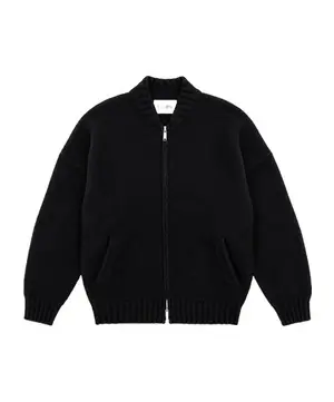 LANEUS Knit Zip-up Cardigan