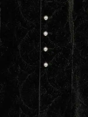 ANN DEMEULEMEESTER Jacquard-patterned Pearl-button Jacket