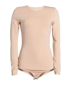 MAISON MARGIELA Solidcolor Longsleeve Tshirt - Nude