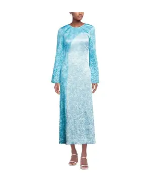 GANNI Color-blocked Flared Skirt