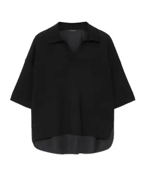 ALLSAINTS Short-sleeved Polo Shirt - Black