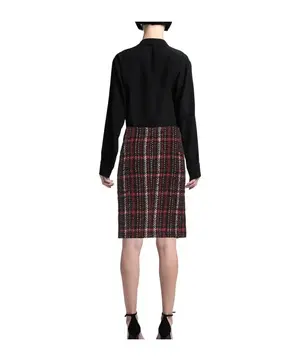 Marni Plaid Midi Skirt