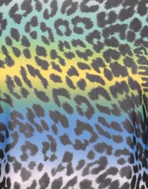GANNI Multicolored Leopard Print Short-sleeve T-shirt