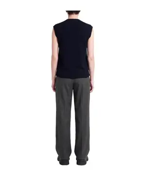 Max Mara Sleeveless V-neck Top