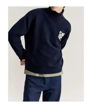 Maison Kitsuné Long-sleeve High-neck Top