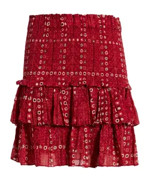 Isabel Marant Étoile Multicolored Chiffon Skirt - Red