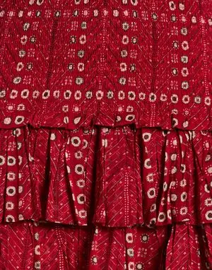 Isabel Marant Étoile Multicolored Chiffon Skirt - Red
