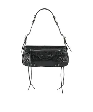 Balenciaga Solidcolor Mediumsize Handbag - Black