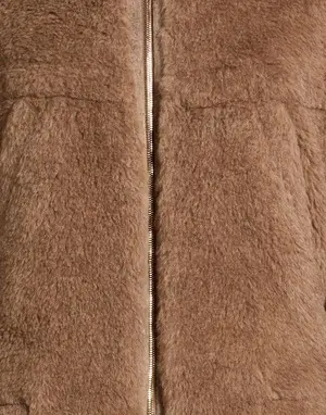 Max Mara Solidcolor Fuzzy Coat