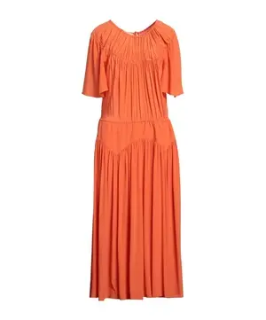 Marni Solid-colored Flare Skirt - Orange