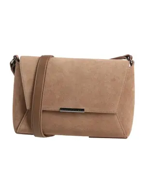 Brunello Cucinelli Minimalist Suede Crossbody Bag