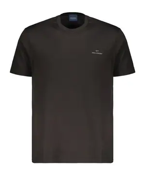Paul & Shark Logo Crew-neck T-shirt - Black